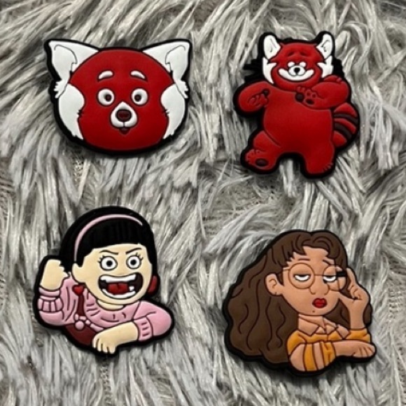 CROCS | Jewelry | Turning Red Croc Charm Set | Poshmark